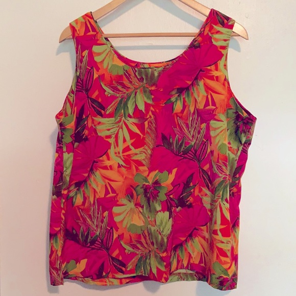 Peter Popovich | Tops | Vintage Popovich Floral Tropical Blouse | Poshmark